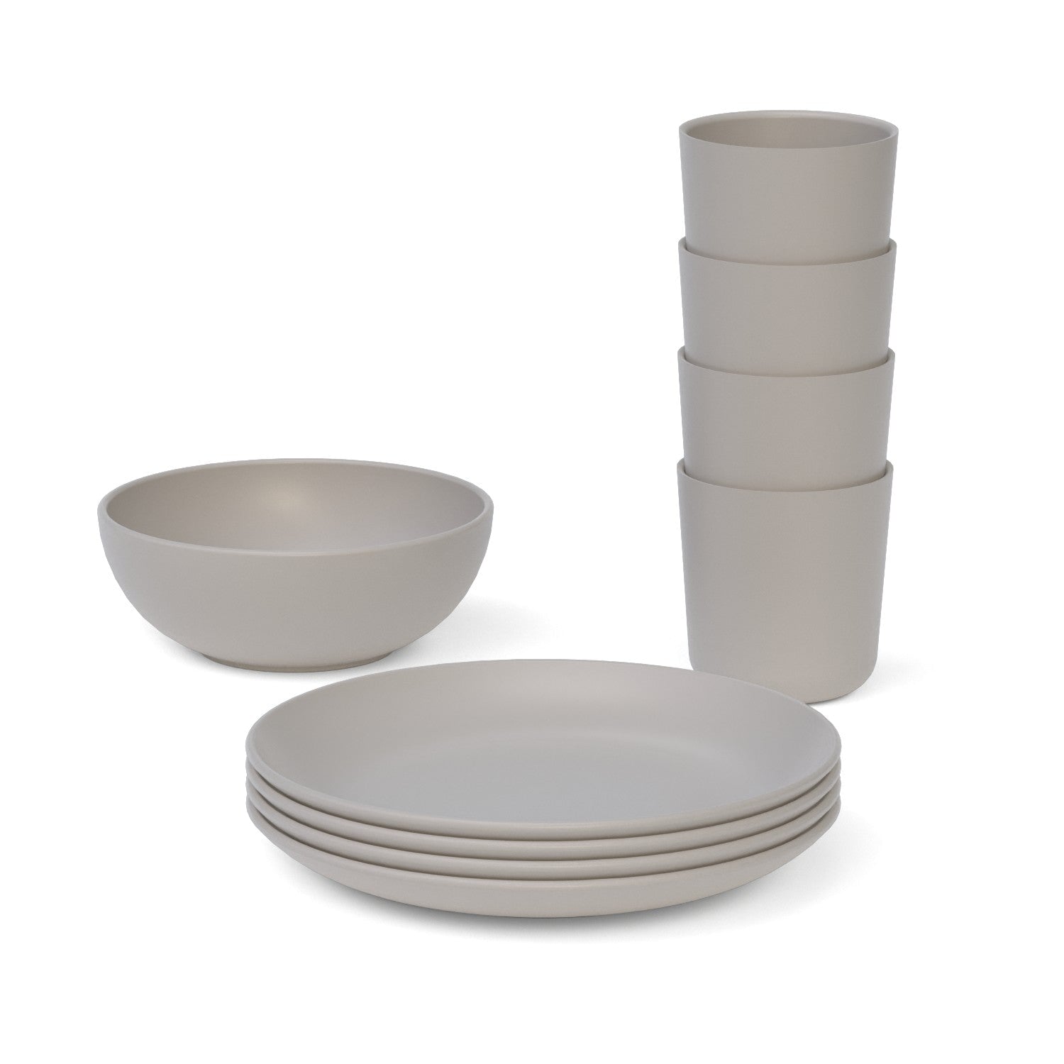 Everyday Basics Round Set - Stone – EKOBO USA