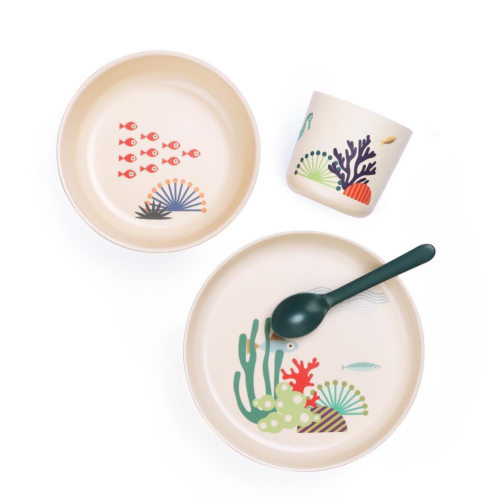 Illustrated Bamboo Kid Set - Sea – EKOBO USA